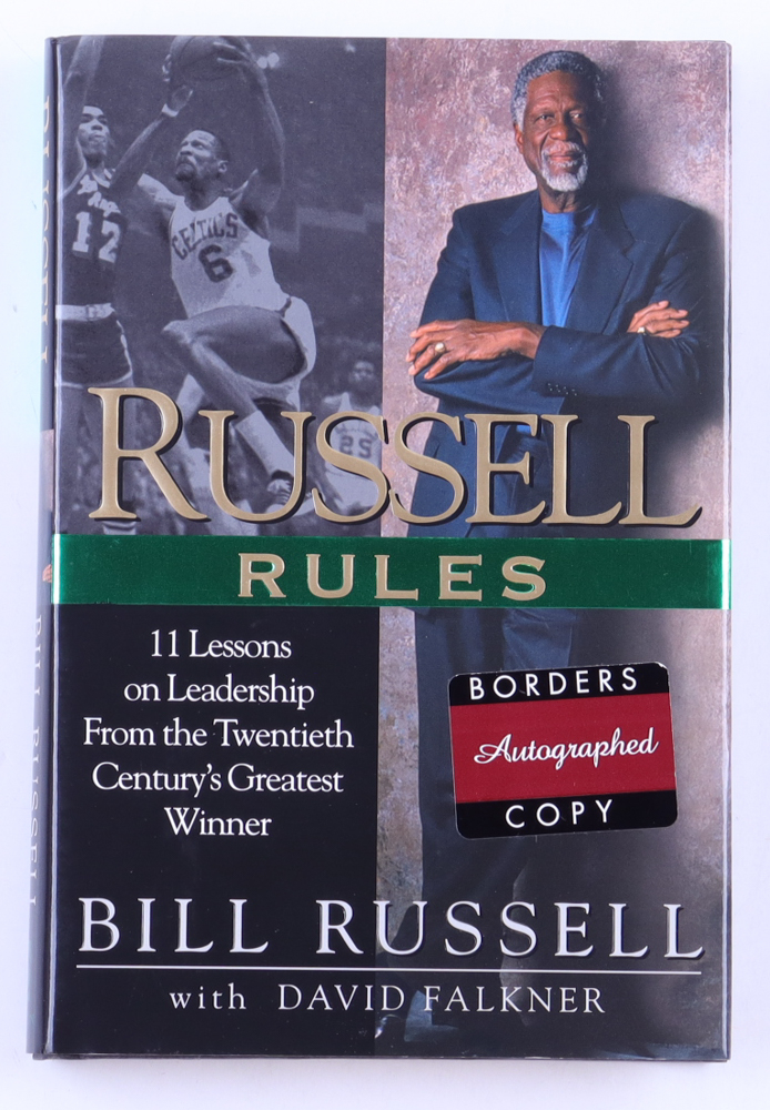 Bill Russell Signed "Russell Rules" Hardcover Book Inscribed "Best ...