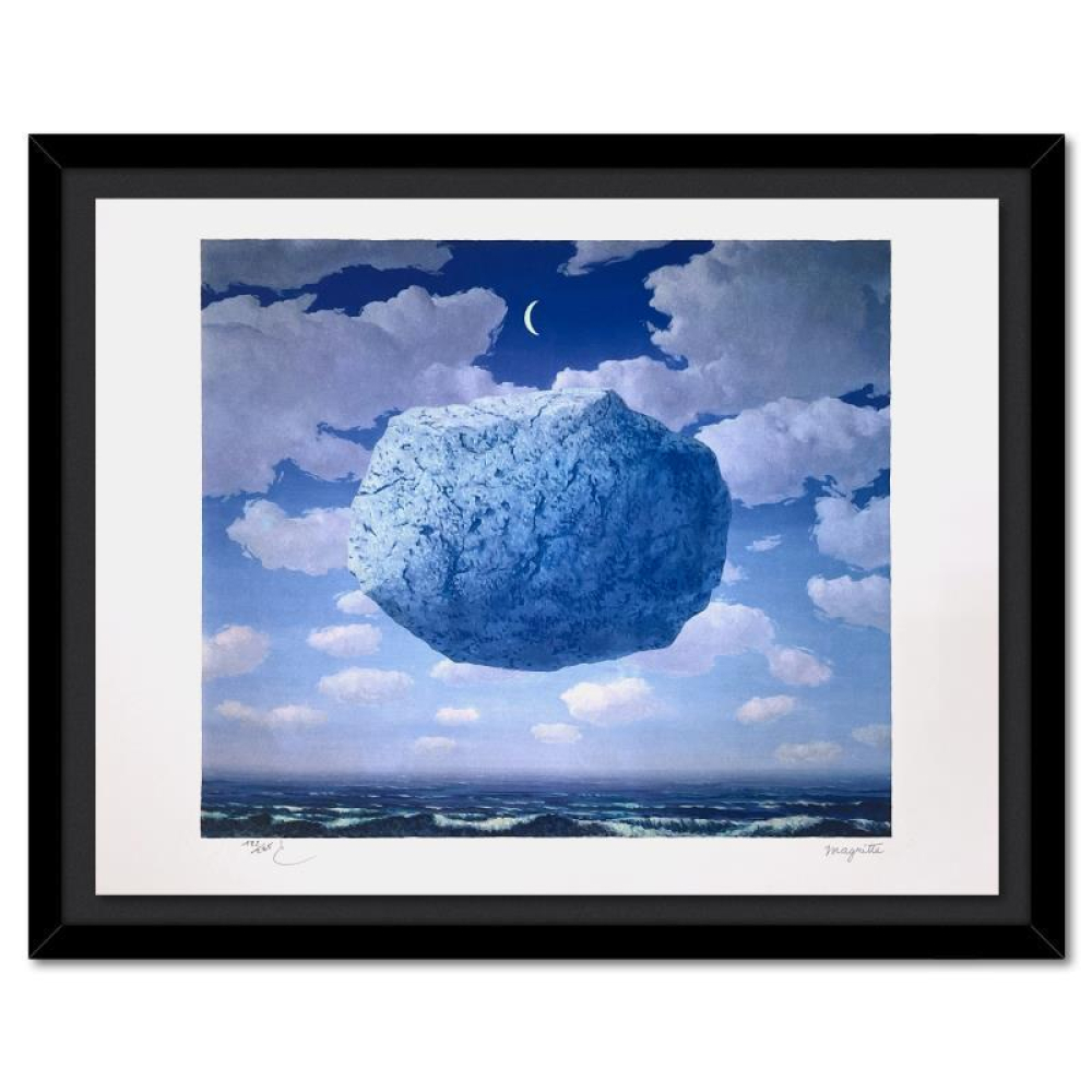 Rene Magritte "La Fleche de Zenon (Zeno's Arrow)" LE 29x24 Custom ...