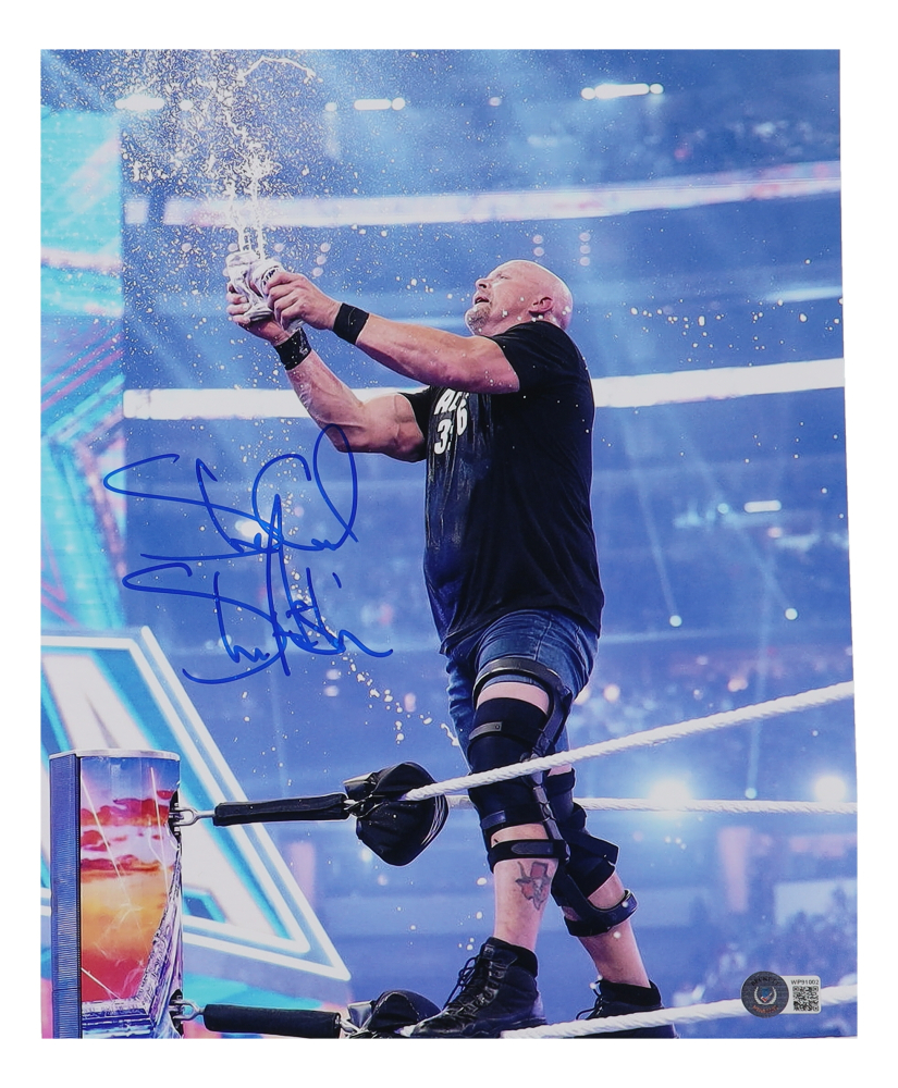 "Stone Cold" Steve Austin Signed WWE 11x14 Photo (Beckett) | Pristine ...