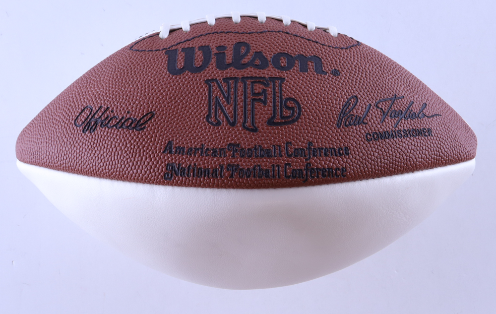 Steve Young & Walter Payton Signed NFL Football Inscribed "3x" (Beckett ...