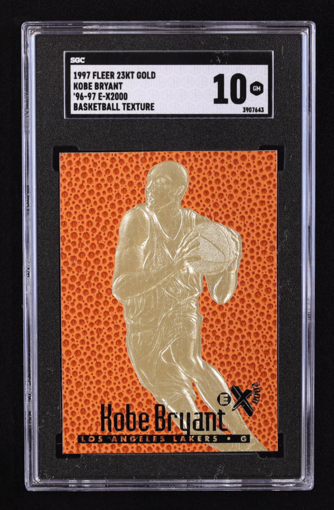 Kobe Bryant 1996-97 Skybox EX-2000 Feel the Game 23Kt Gold RC (SGC 10 ...