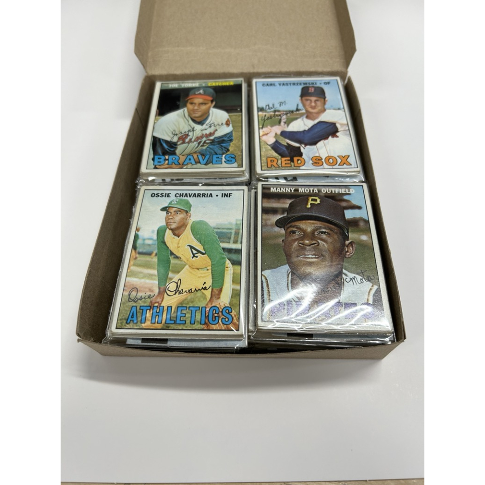 1967 Topps Baseball Cello Fun Pack Vending Box with (20) Packs ...
