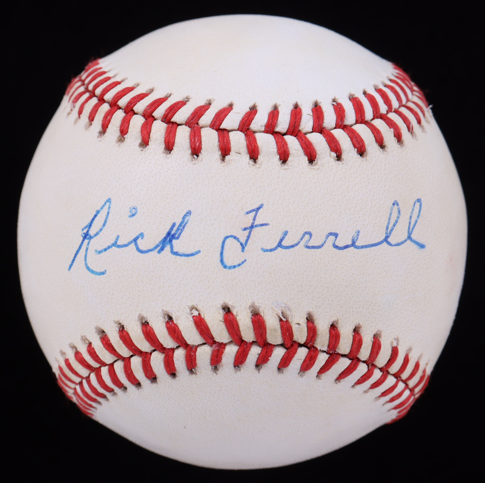 Rick Ferrell Signed OAL Baseball with Display Case (PSA) | Pristine Auction