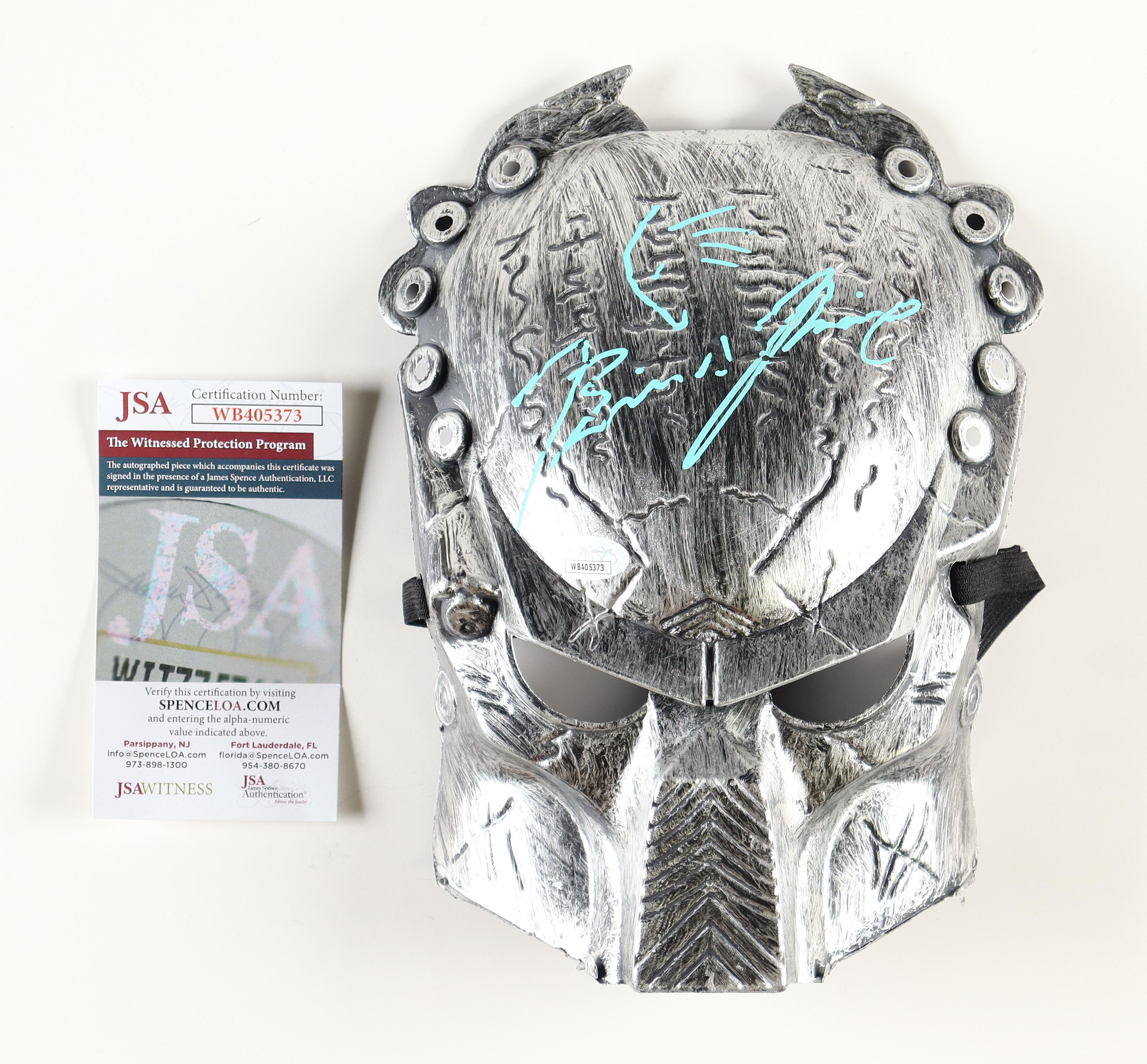 Brian A. Pince Signed "The Predator" Mask Predator Sketch (JSA ...