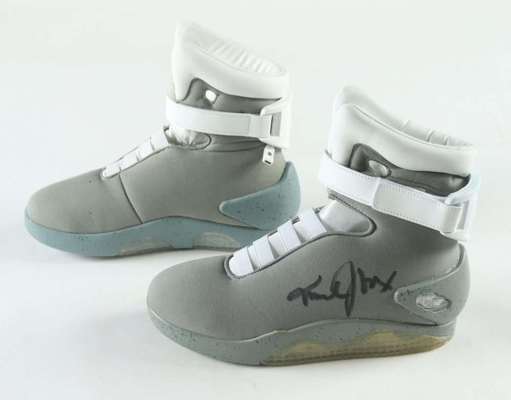 Michael J. Fox Signed "Back to the Future Part II" Replica Prop Shoe ...