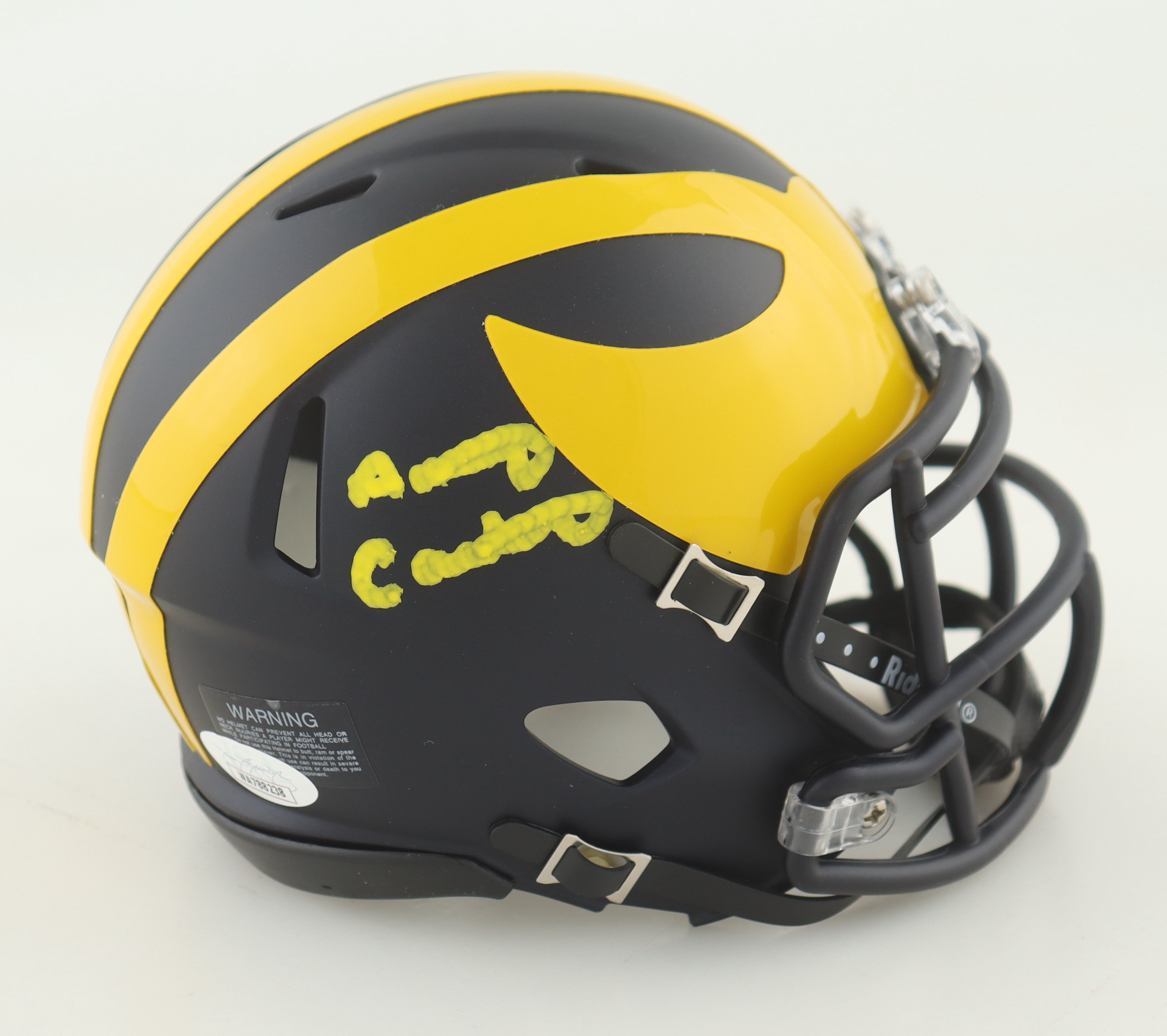 Anthony Carter Signed Michigan Wolverines Speed Mini Helmet (JSA ...
