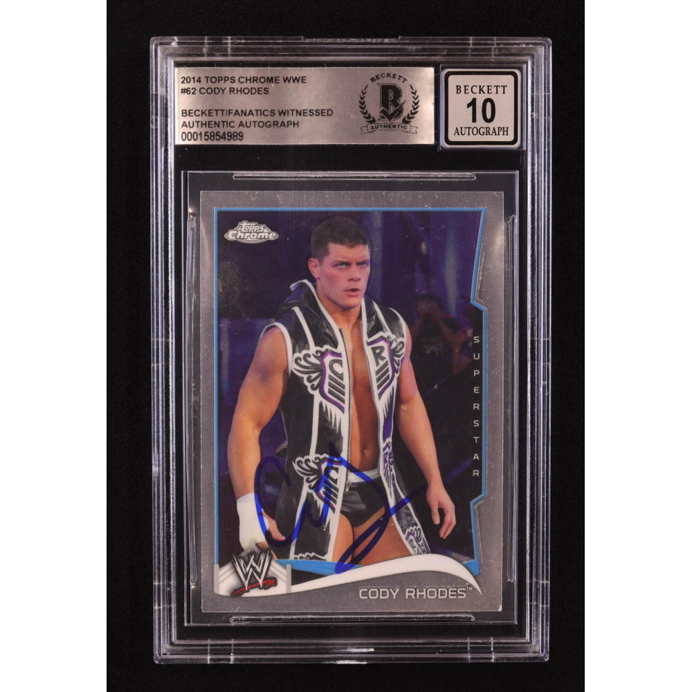 Cody Rhodes Signed 2014 Topps Chrome WWE #62 (BGS | Autograph Graded ...