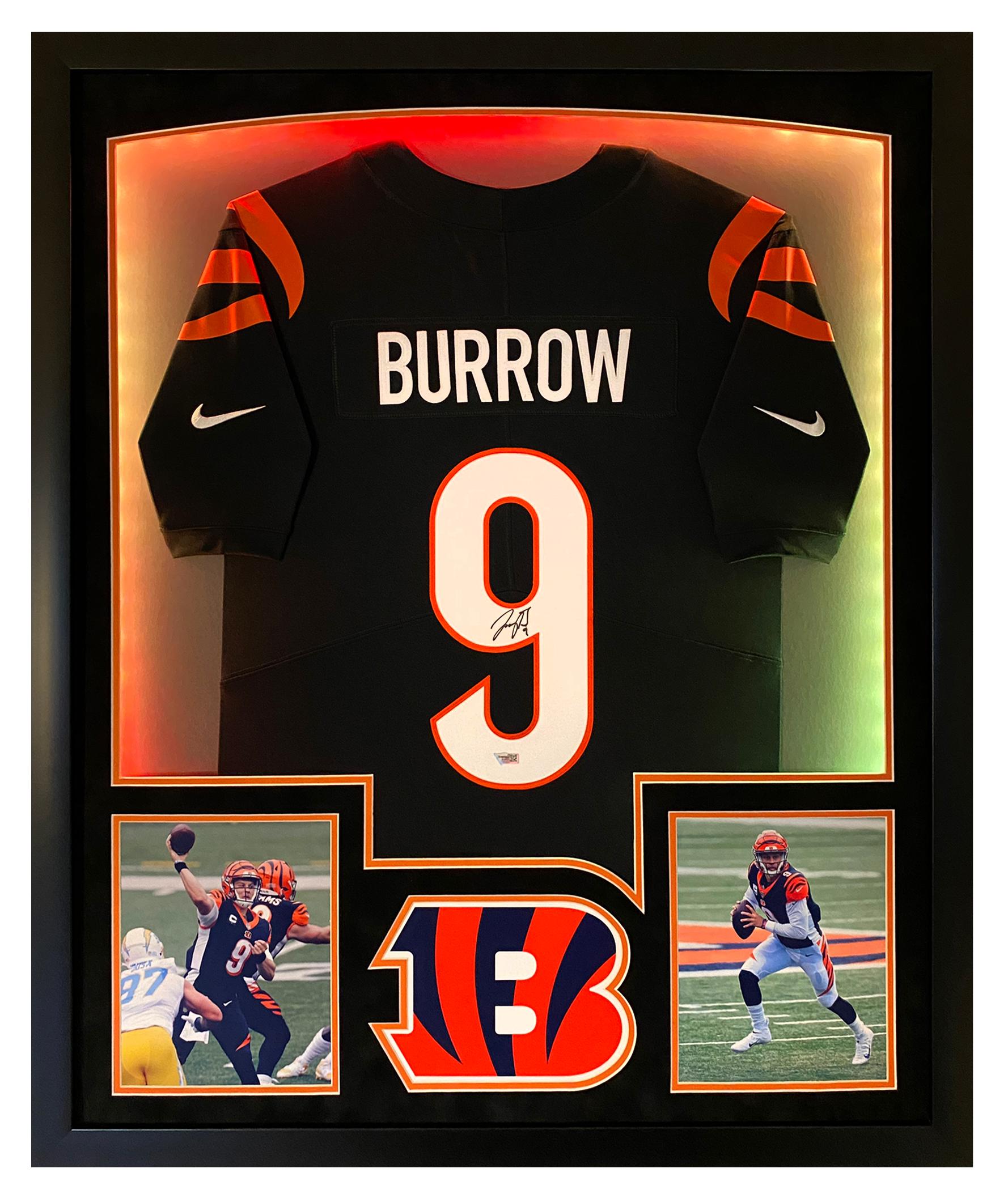 Joe Burrow Signed Bengals Custom Framed Nike Limited Vapor Jersey ...