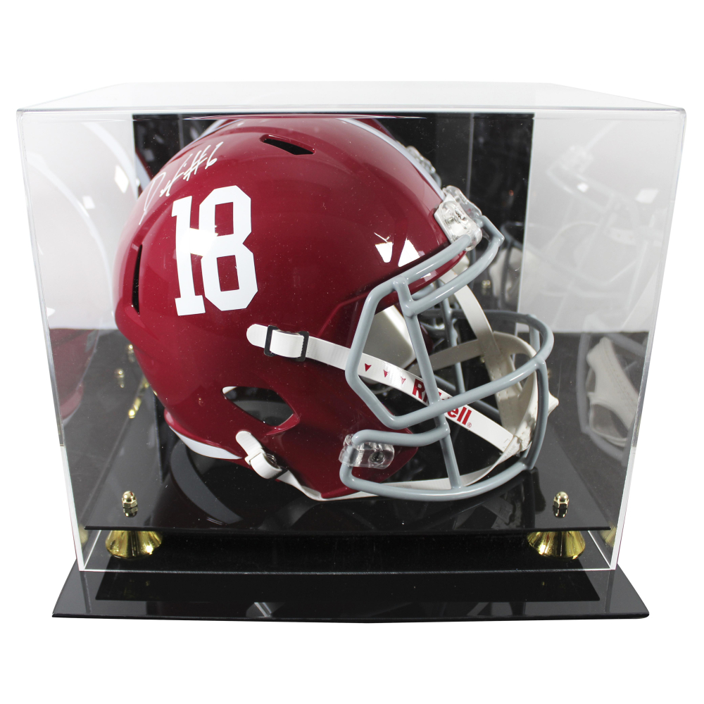 DeVonta Smith Signed Alabama Crimson Tide Full-Size Speed Helmet with ...