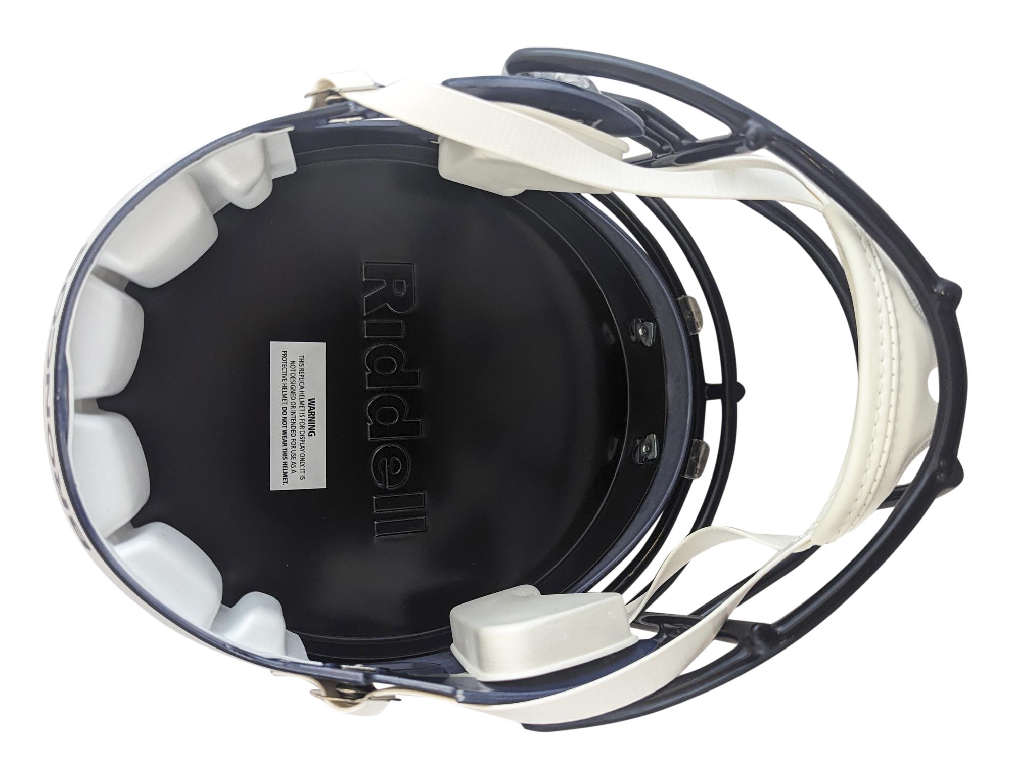 Ed McCaffrey Signed Broncos Full-Size Speed Helmet Inscribed "Mile High ...