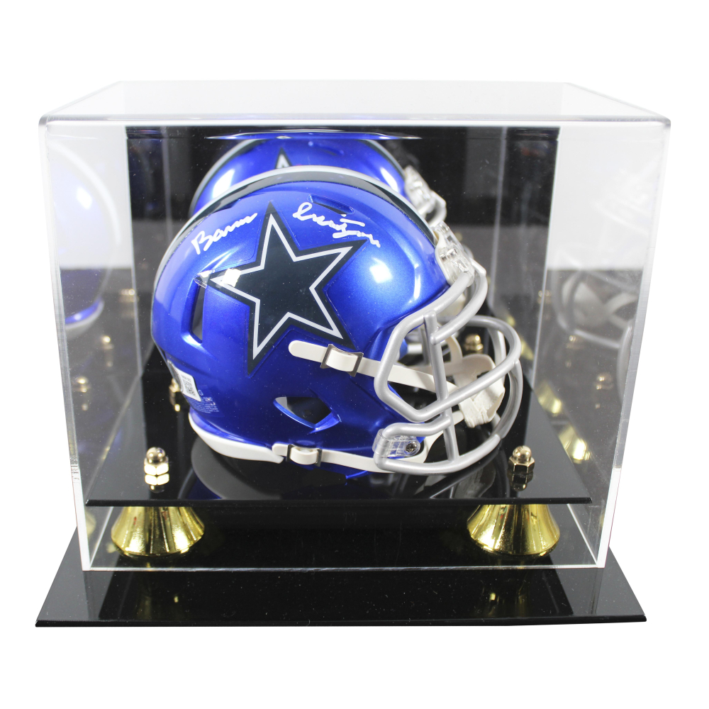 Barry Switzer Signed Cowboys Flash Alternate Speed Mini Helmet with ...