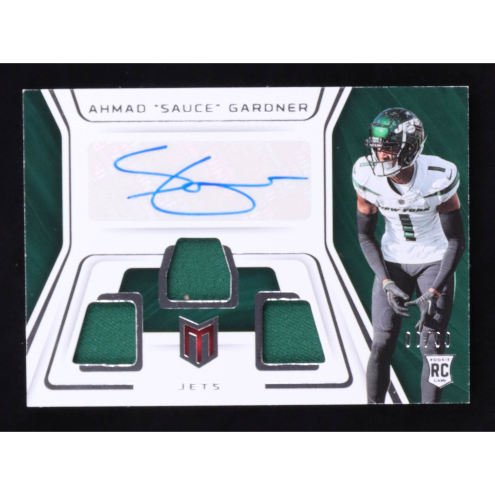 Ahmad Gardner 2022 Panini Chronicles Momentum Triple Jersey Autographs ...