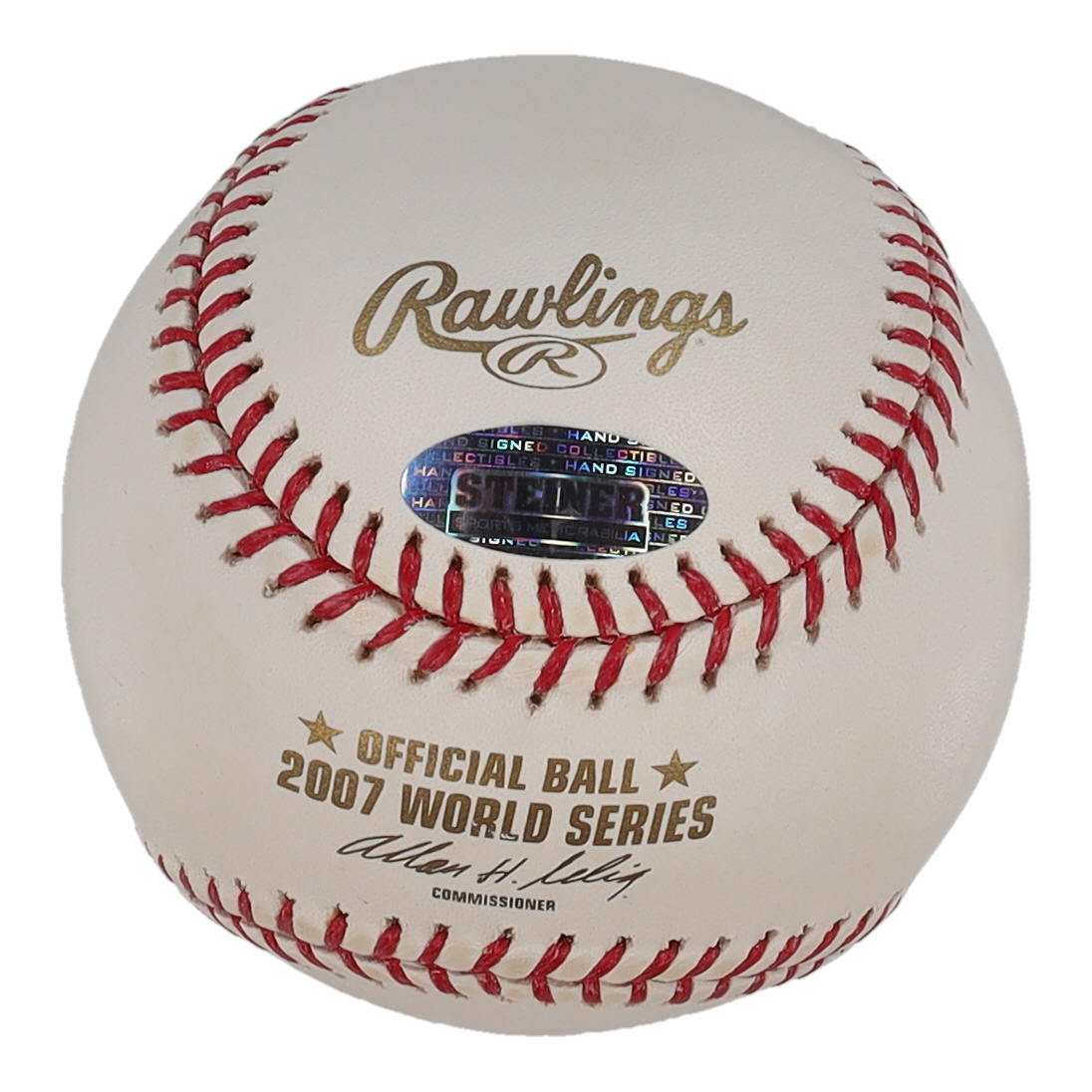 Curt Schilling Signed 2007 World Series Baseball (Steiner) | Pristine ...