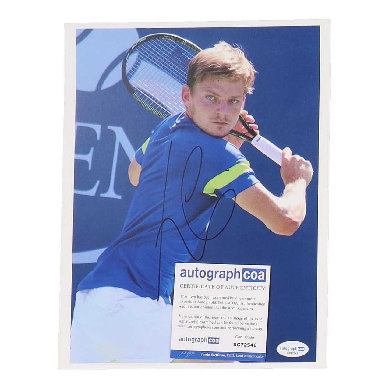 David Goffin Signed 8x10 Photo (AutographCOA) | Pristine Auction