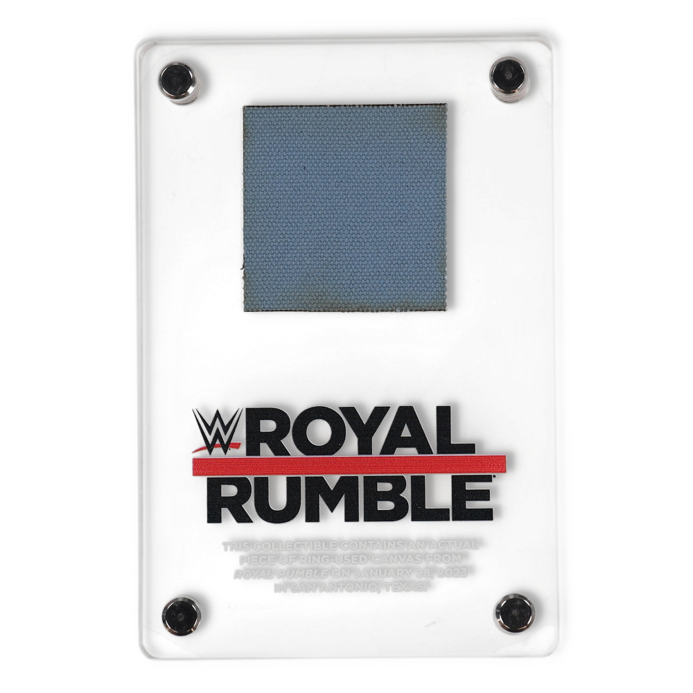 2023 Royal Rumble Ring-Used Canvas Piece in Acrylic Encapsulation ...