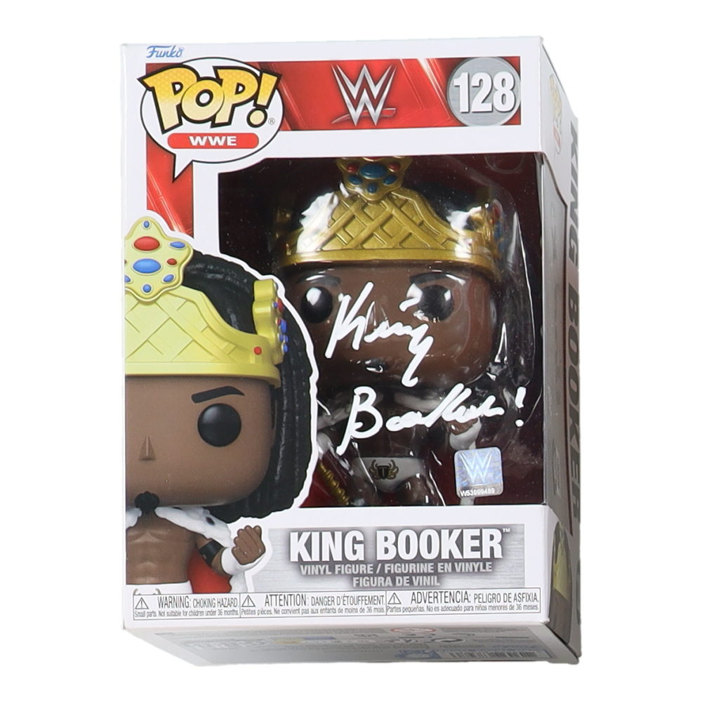 Booker T Signed WWE #128 Funko Pop! Vinyl Figure (Beckett) | Pristine Auction