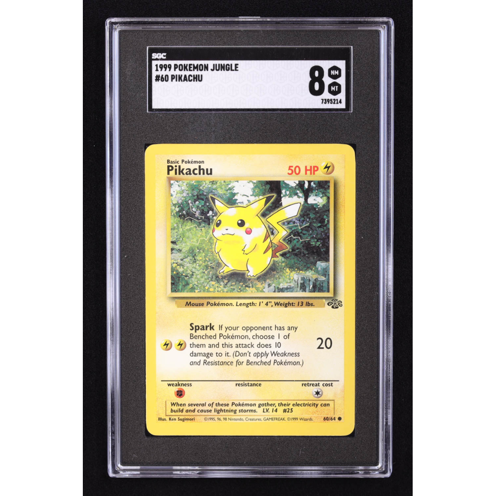 Pikachu 1999 Pokemon Jungle Unlimited #60 (SGC 8) | Pristine Auction