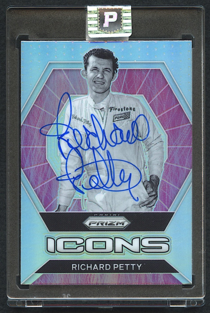 Richard Petty Signed 2022 Panini Prizm #81 Icons Prizms Silver (PA ...