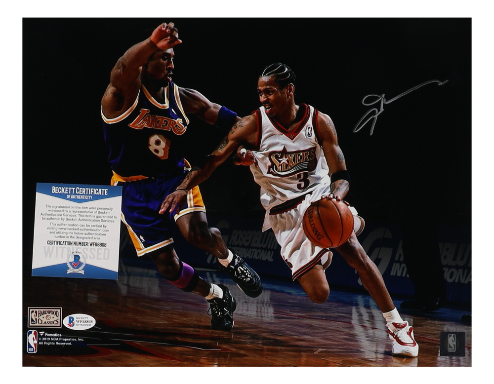 Allen Iverson Signed 76ers 11x14 Photo (Beckett) | Pristine Auction