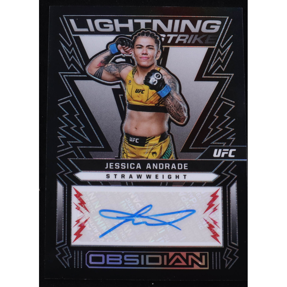 Jessica Andrade 2023 Panini Chronicles UFC Obsidian Lightning Strike ...