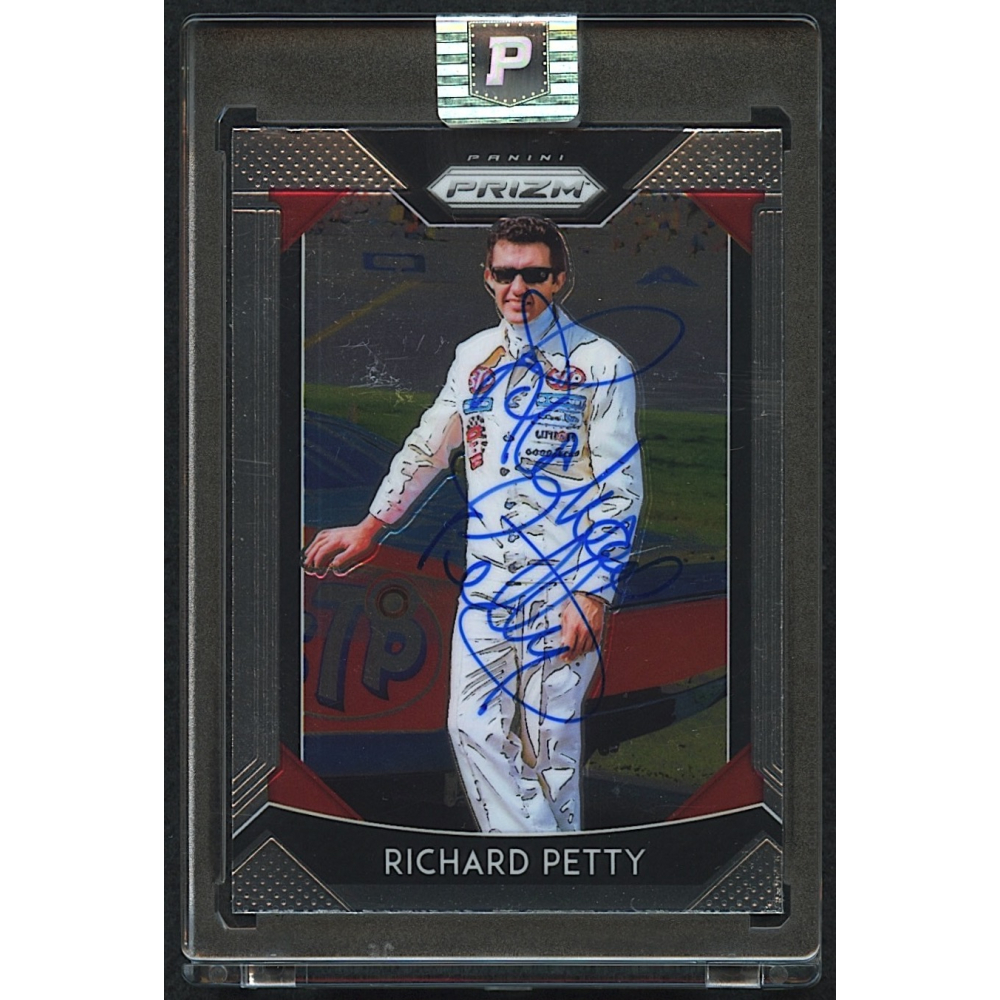 Richard Petty Signed 2019 Panini Prizm #40 (PA Encapsulated) | Pristine ...