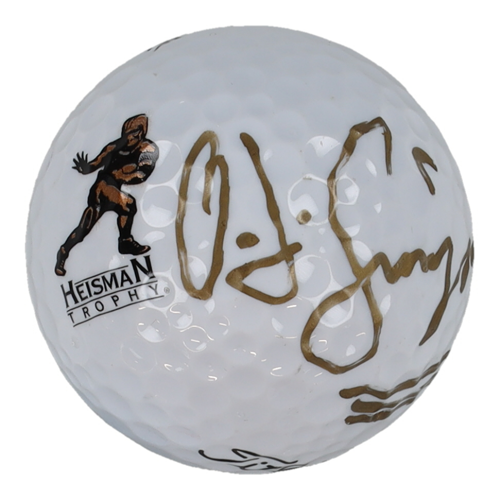 O.J. Simpson Signed Heisman Trophy Logo Golf Ball (Simpson) | Pristine ...