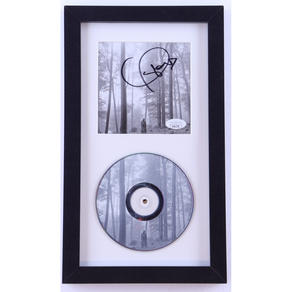 Taylor Swift Signed Custom Framed "Folklore" CD Album Cover Display ...
