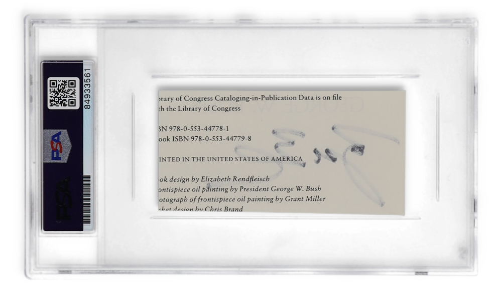 George W. Bush Signed Cut (PSA) | Pristine Auction