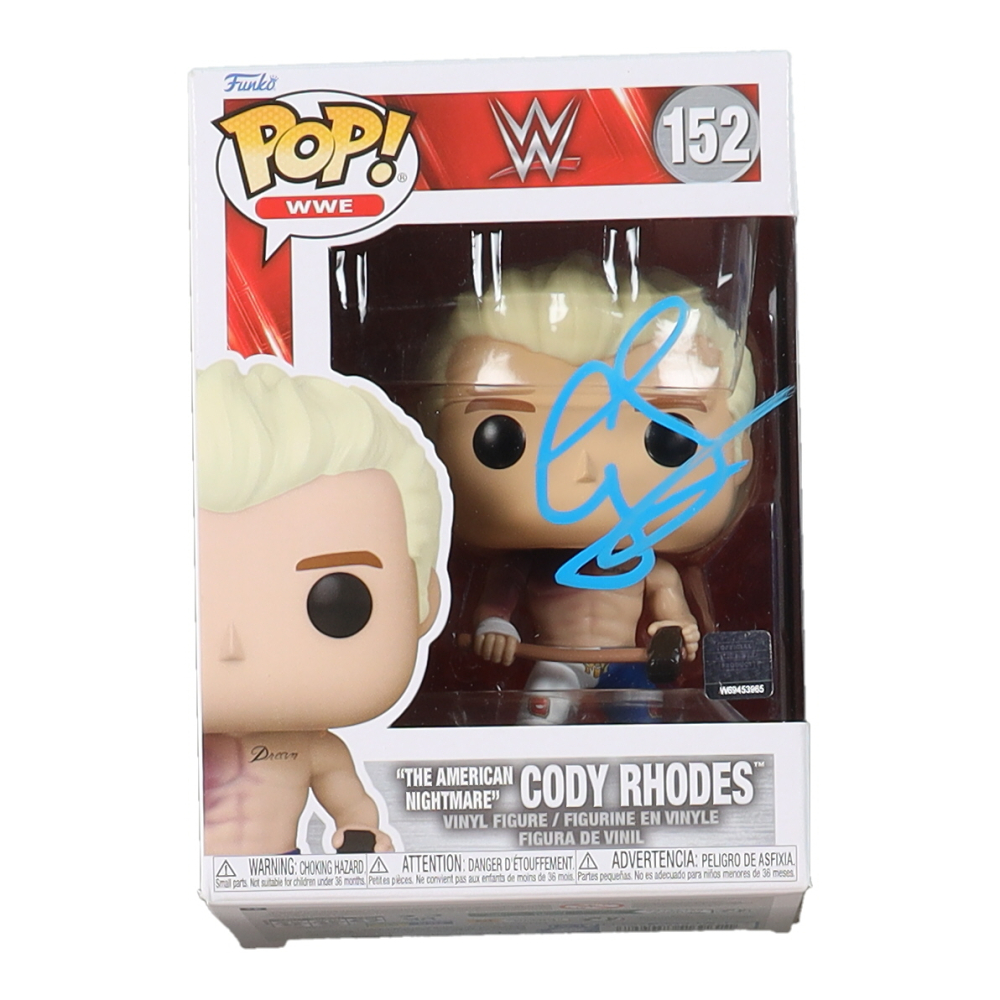 Cody Rhodes Signed WWE #152 "The American Nightmare" Cody Rhodes Funko ...
