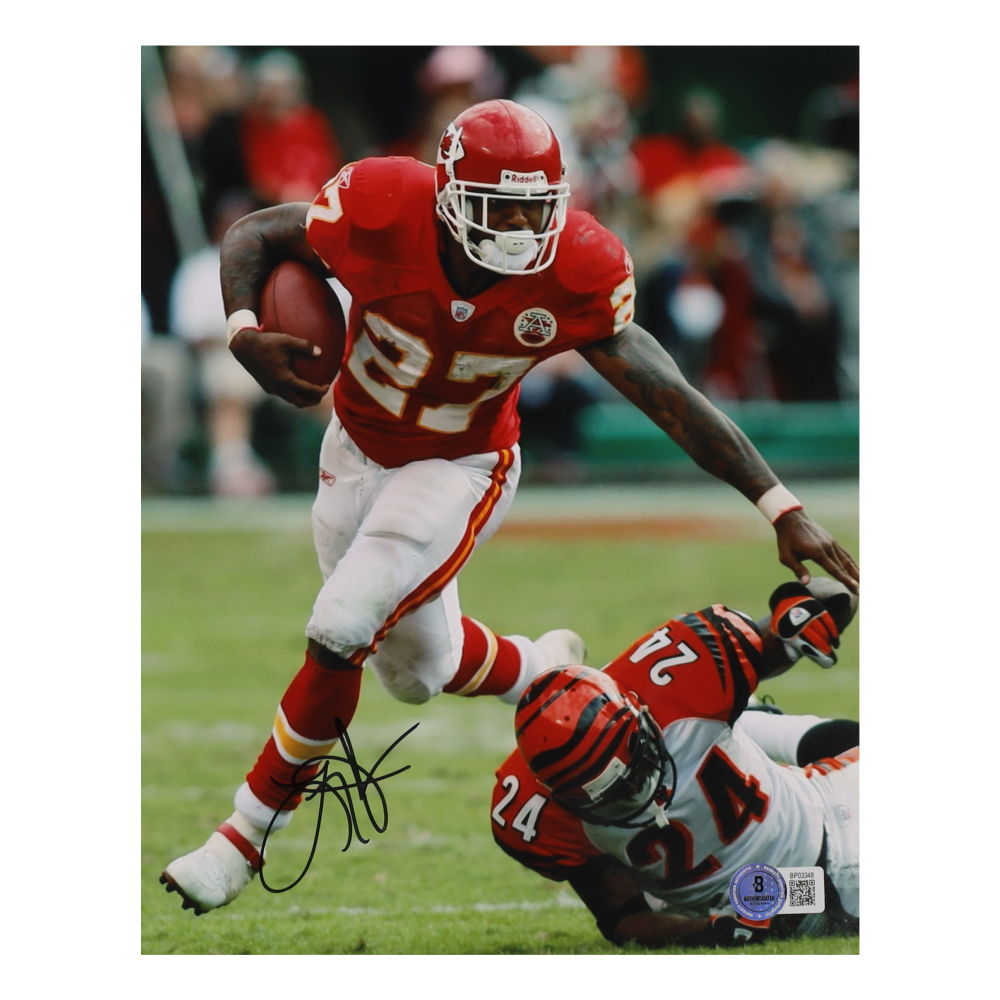 Larry Johnson Signed Chiefs 8x10 Photo (Beckett) | Pristine Auction