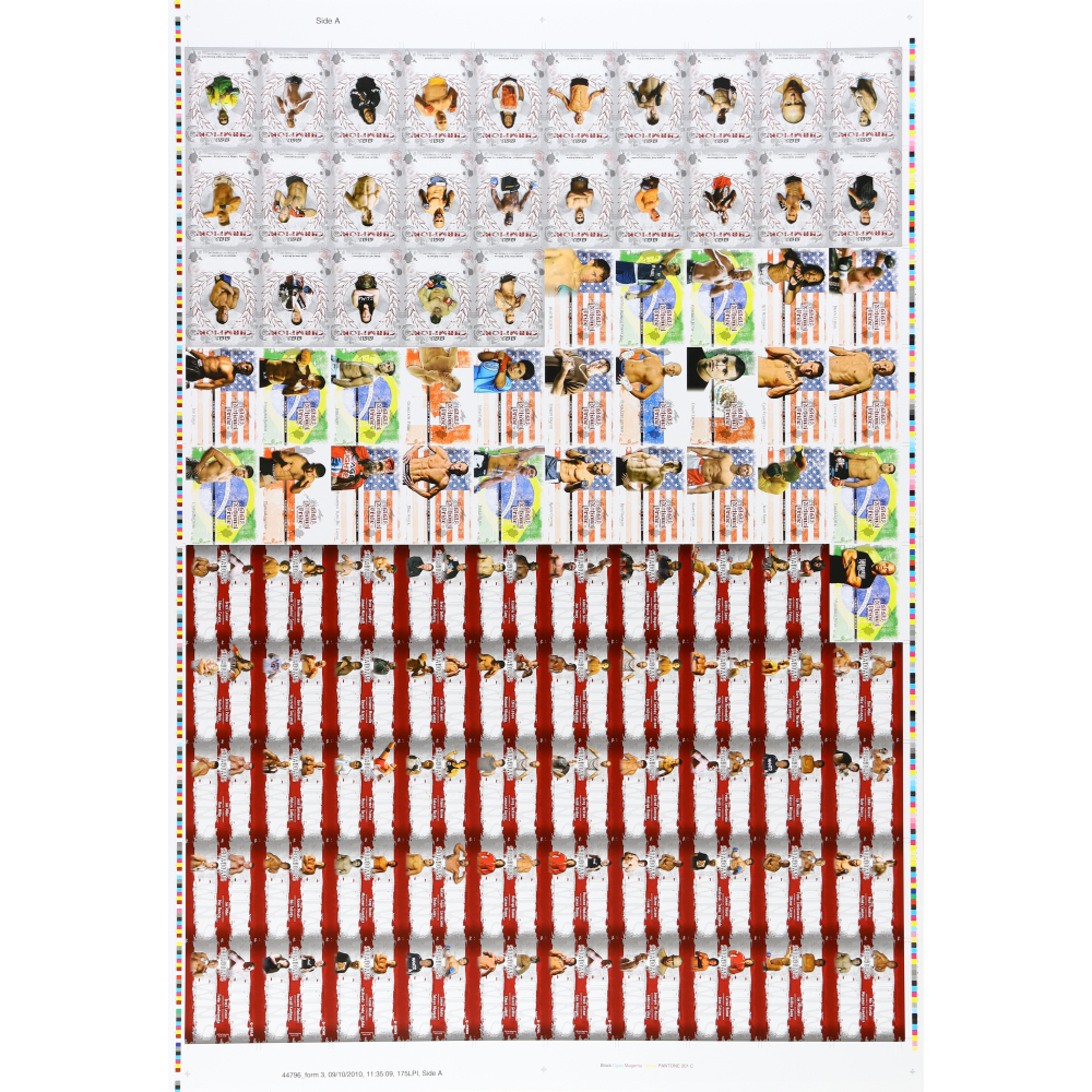 Uncut Sheet of (100) 2010 Leaf MMA Cards | Pristine Auction