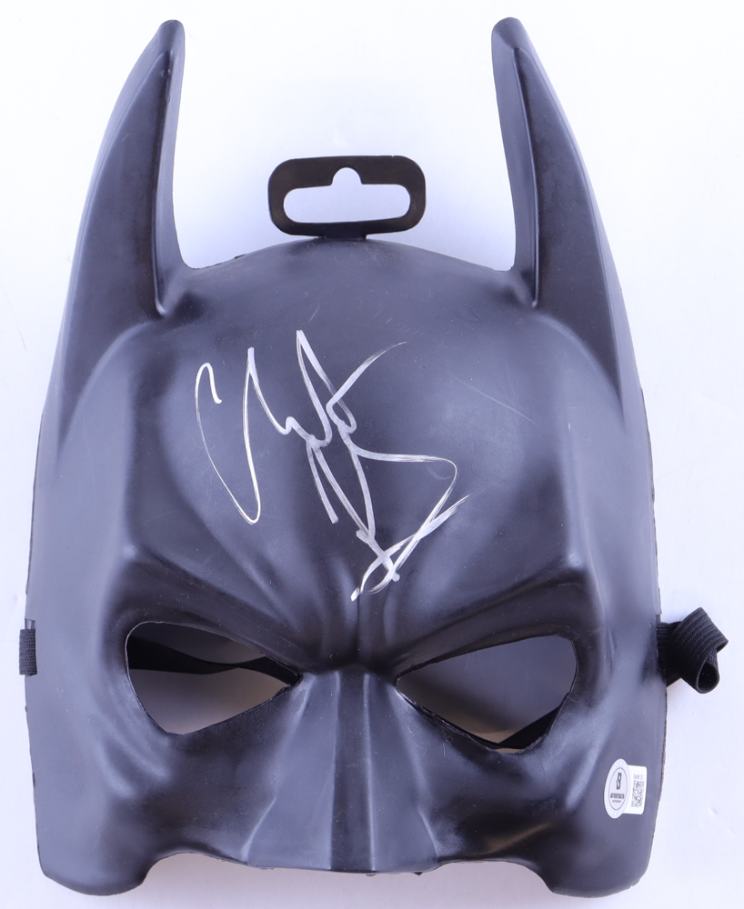 Christian Bale Signed "Batman" Mask (Beckett) | Pristine Auction