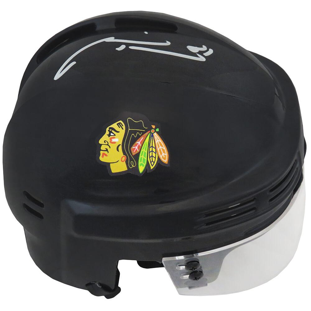 Marian Hossa Signed Blackhawks Mini Helmet (Schwartz) | Pristine Auction