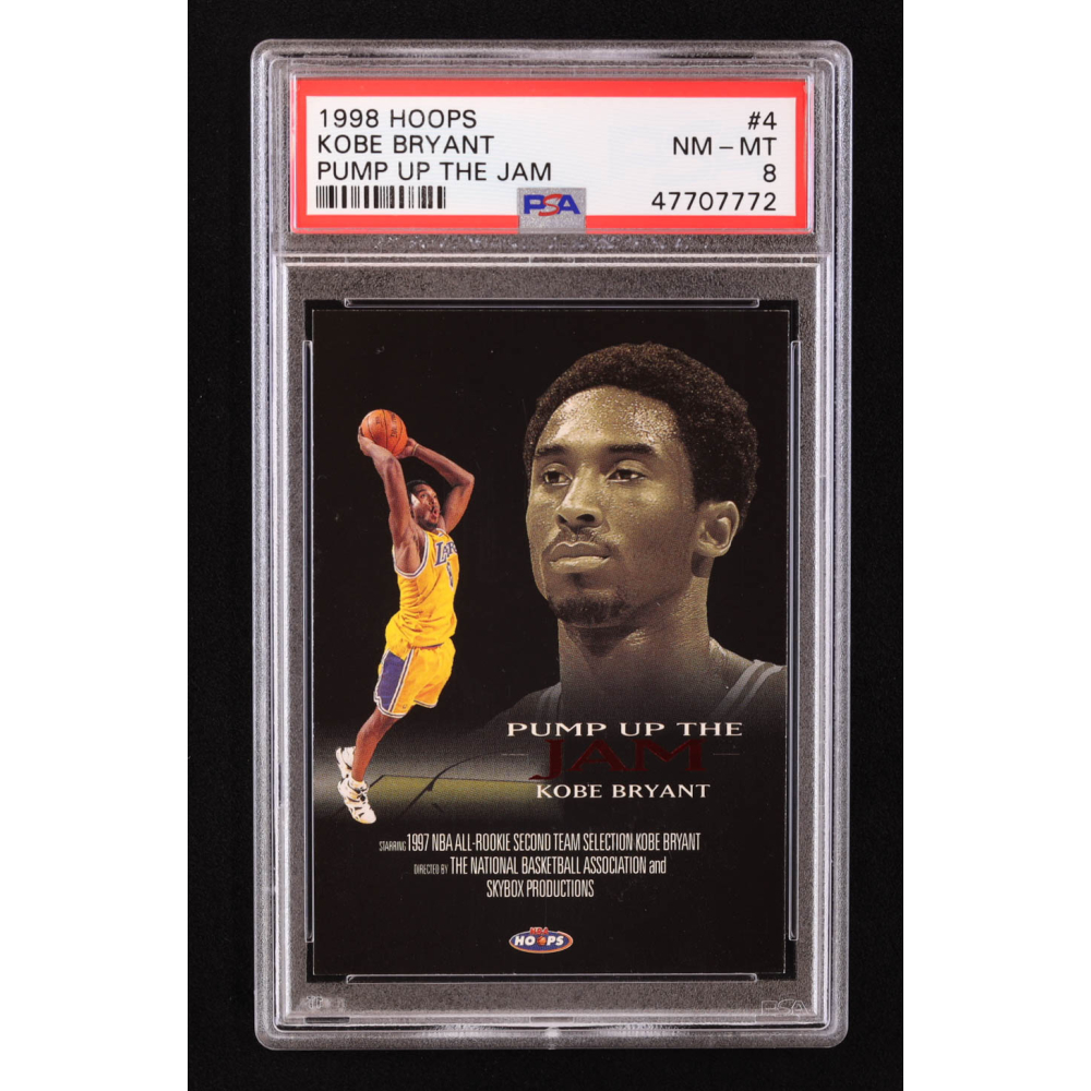 Kobe Bryant 1998-99 Hoops Pump Up The Jam #4 (PSA 8) | Pristine Auction