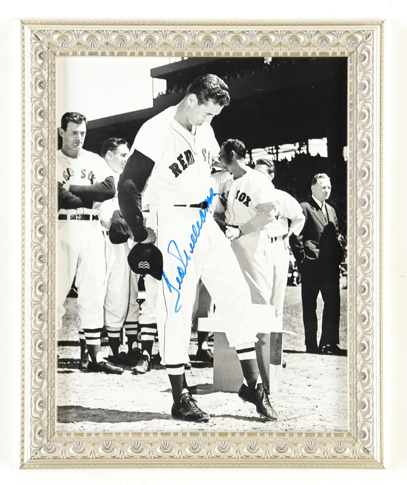 Ted Williams Signed Custom Framed Photo Display (PSA) | Pristine Auction
