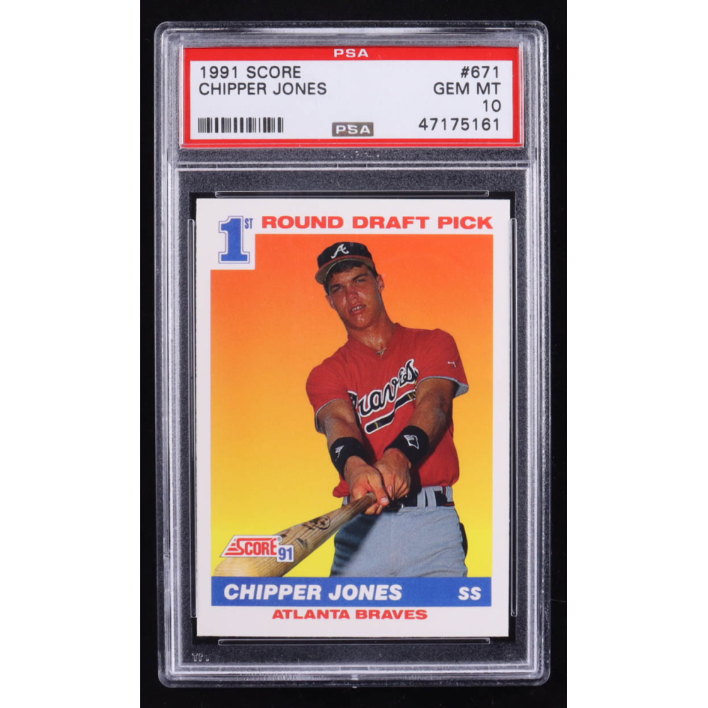 Chipper Jones 1991 Score #671 RC (PSA 10) | Pristine Auction