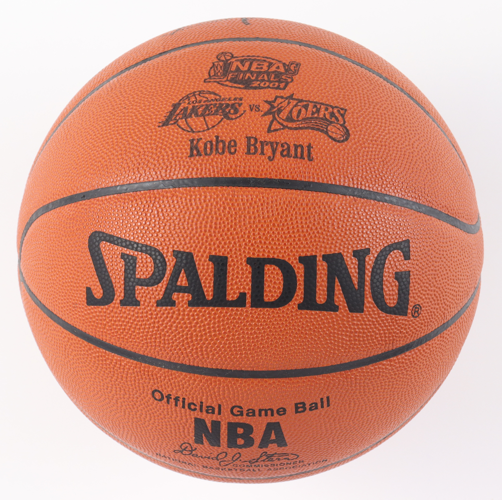 Kobe Bryant Signed 2001 Finals Logo Spalding Official NBA Game Ball ...