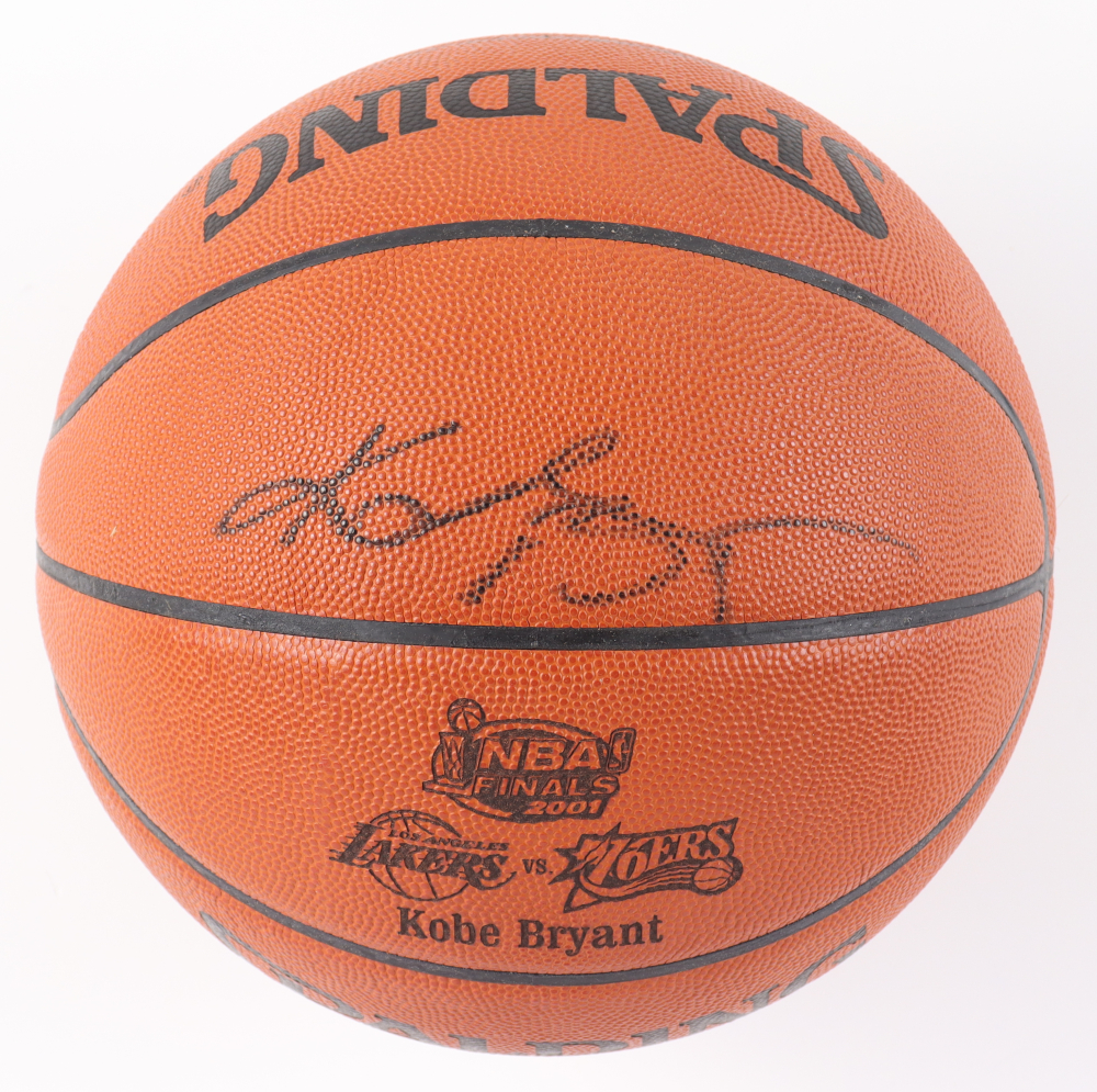 Kobe Bryant Signed 2001 Finals Logo Spalding Official NBA Game Ball ...