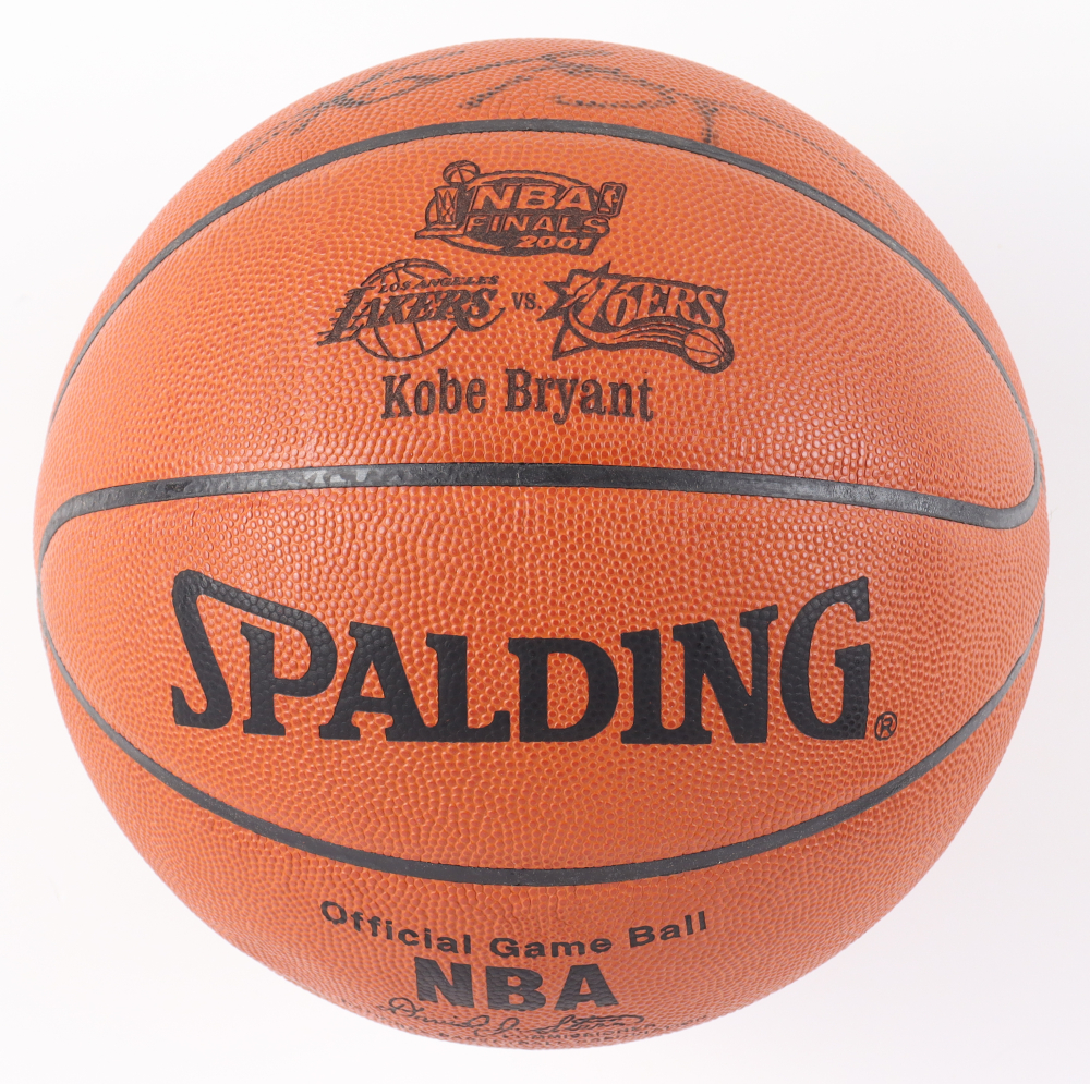 Kobe Bryant Signed 2001 Finals Logo Spalding Official NBA Game Ball ...