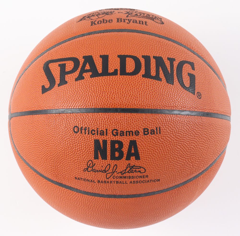 Kobe Bryant Signed 2001 Finals Logo Spalding Official NBA Game Ball ...