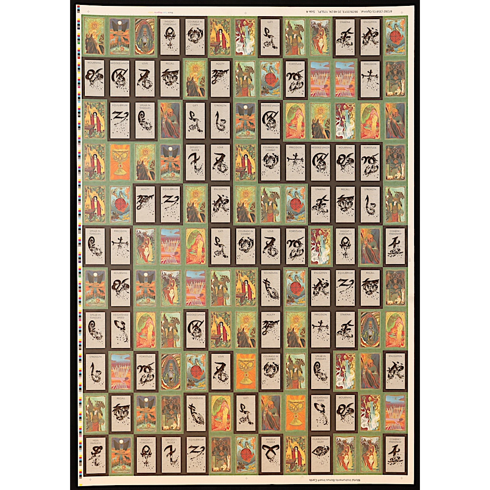 Uncut Sheet of (143) 2013 Leaf The Mortal Instruments Optimal Cards ...