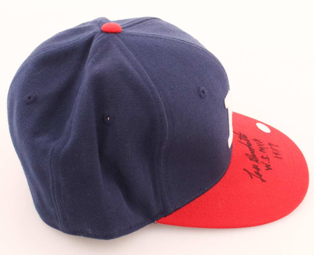 Lew Burdette Signed Braves Baseball Hat Inscribed " W.S. MVP 1957" (JSA ...