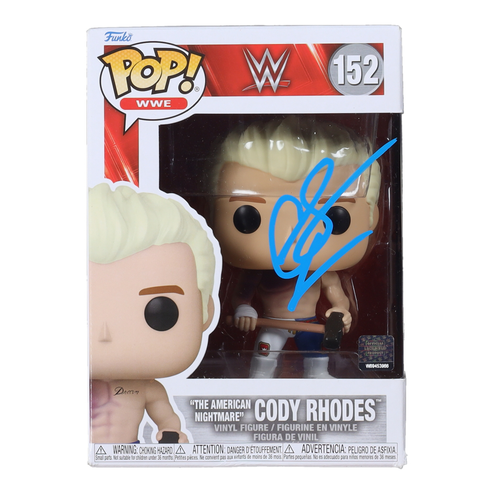 Cody Rhodes Signed WWE #152 "The American Nightmare" Cody Rhodes Funko ...