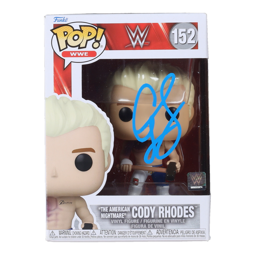 Cody Rhodes Signed WWE #152 "The American Nightmare" Cody Rhodes Funko ...