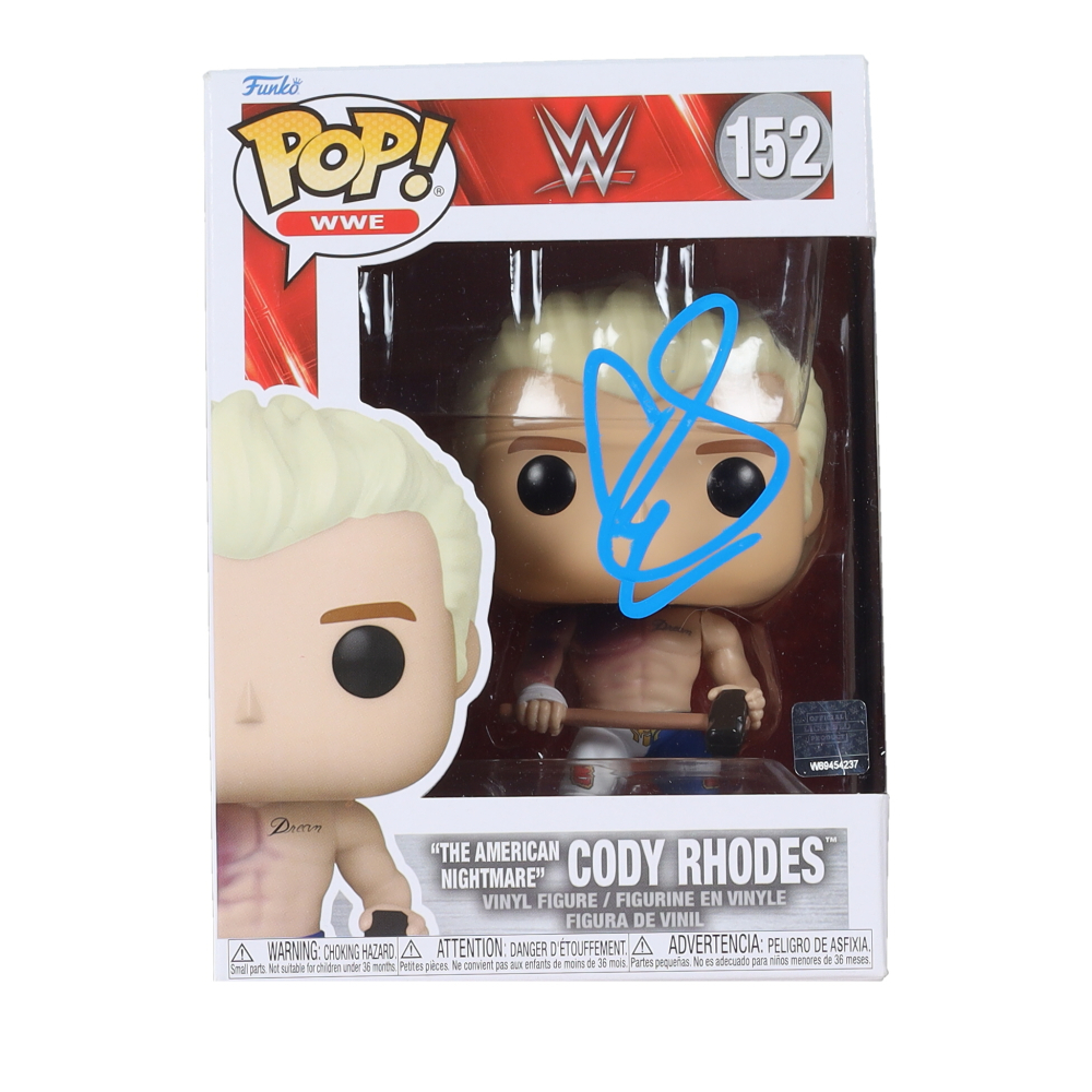 Cody Rhodes Signed WWE #152 "The American Nightmare" Cody Rhodes Funko ...