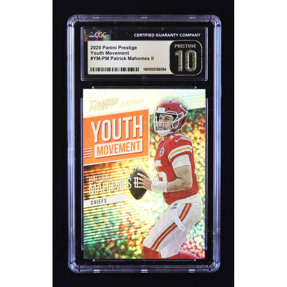 Patrick Mahomes II 2020 Prestige Youth Movement #14 (CGC 10) | Pristine ...