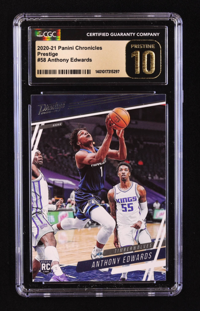 Anthony Edwards 2020-21 Panini Chronicles #58 Prestige RC (CGC 10) | Pristine Auction