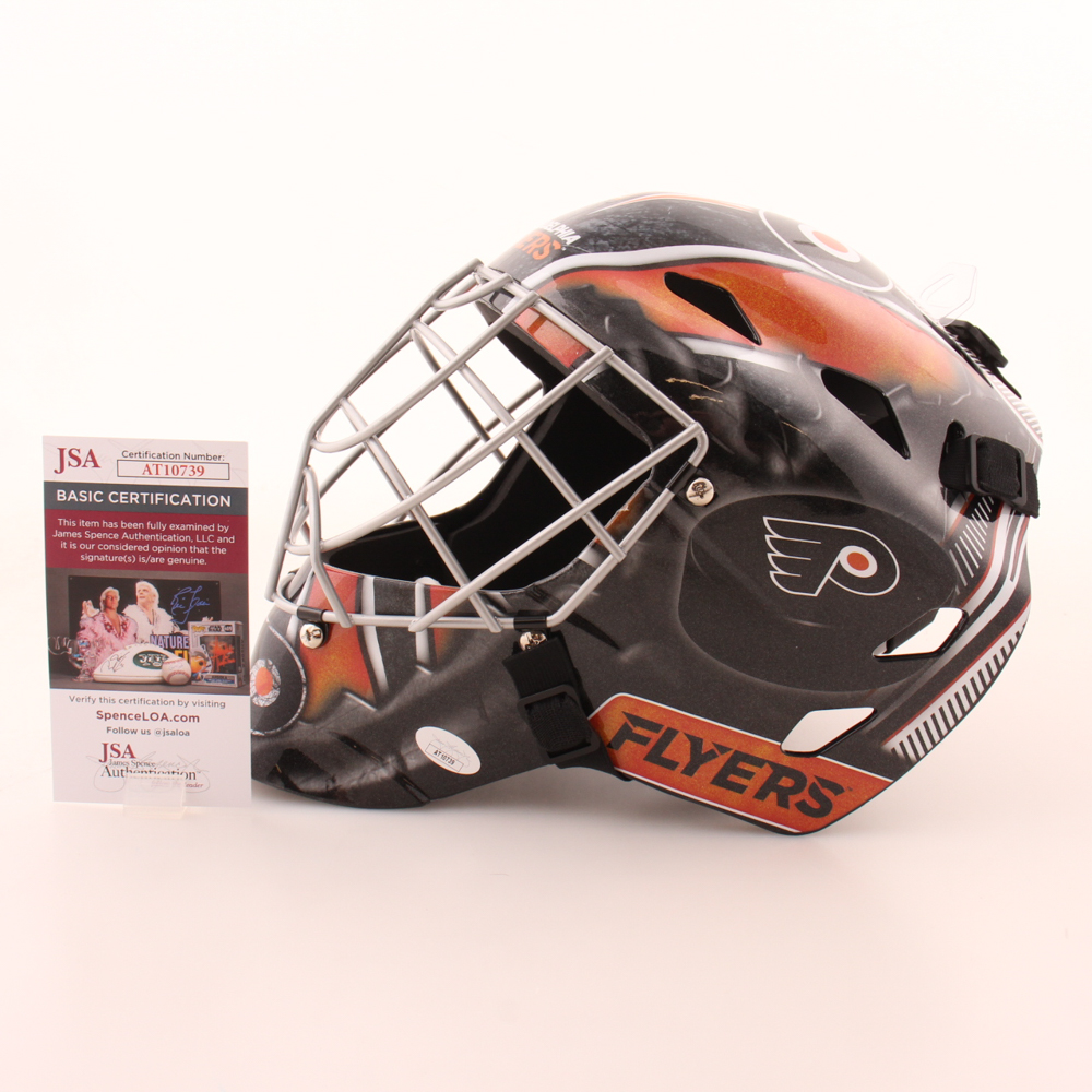 Samuel Ersson Signed Flyers Full-Size Goalie Mask (JSA) | Pristine Auction