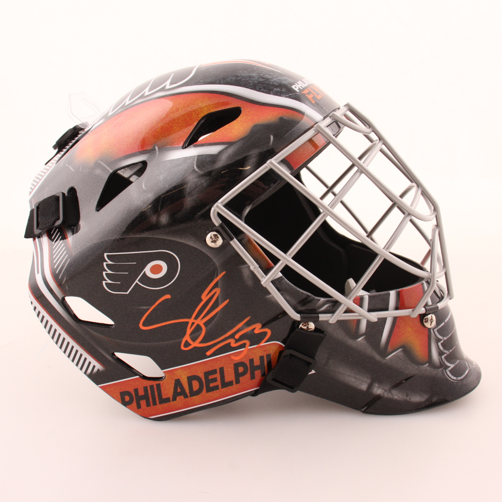 Samuel Ersson Signed Flyers Full-Size Goalie Mask (JSA) | Pristine Auction