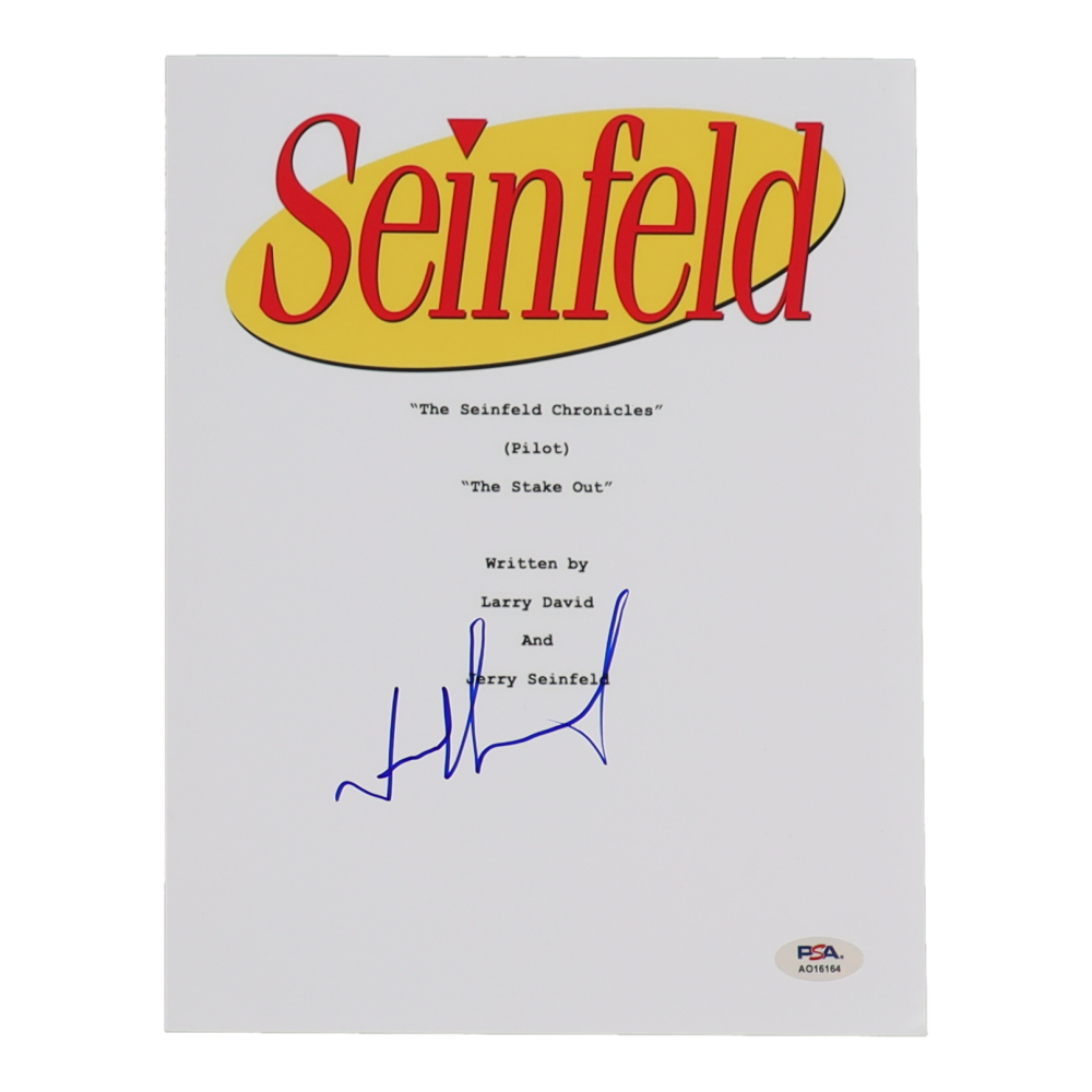 Jason Alexander Signed "Seinfeld" 8x10 Script Cover Page (PSA ...